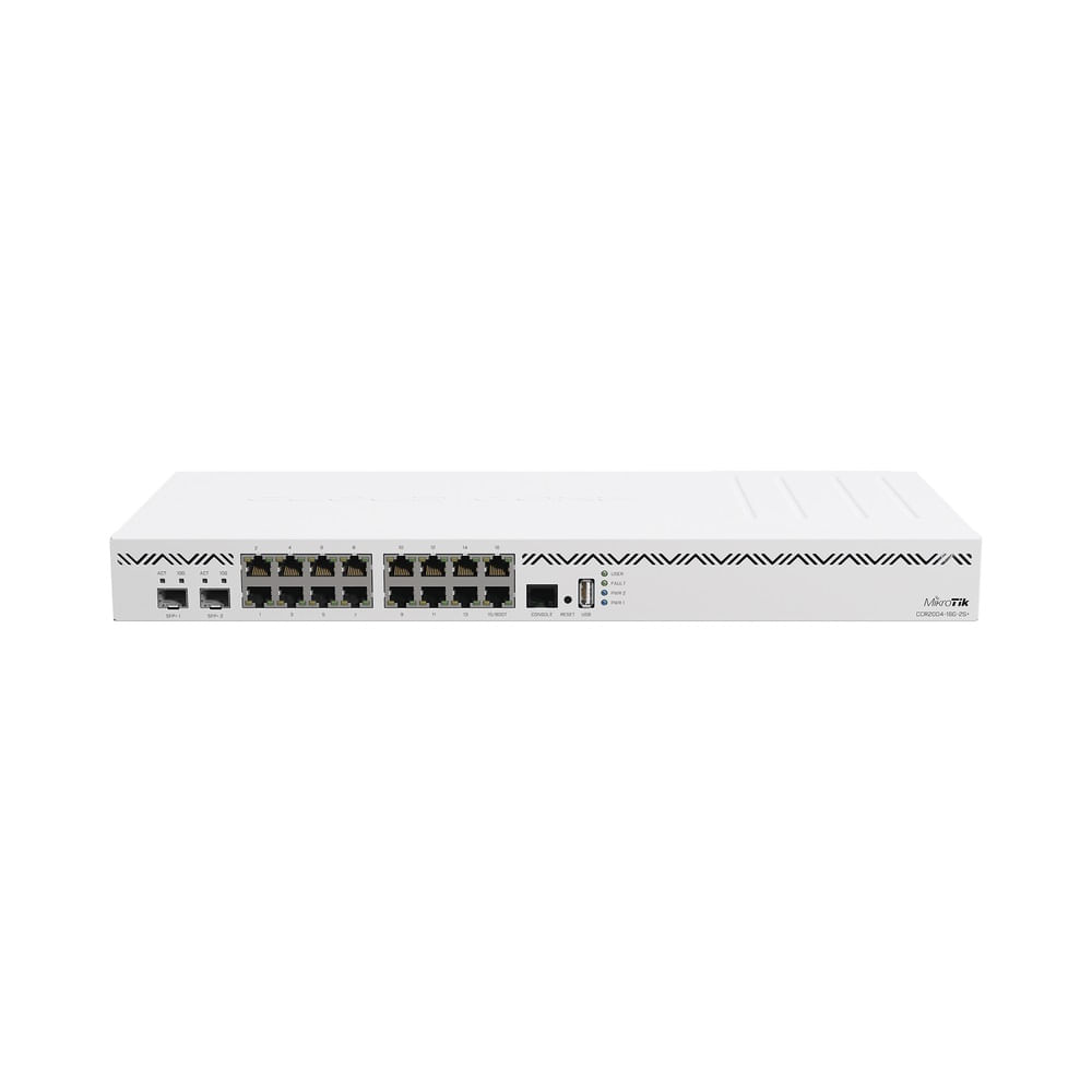 Cloud Core Router MikroTik CCR2004-16G-2S+ con 16 puertos gigabit y 2 ...