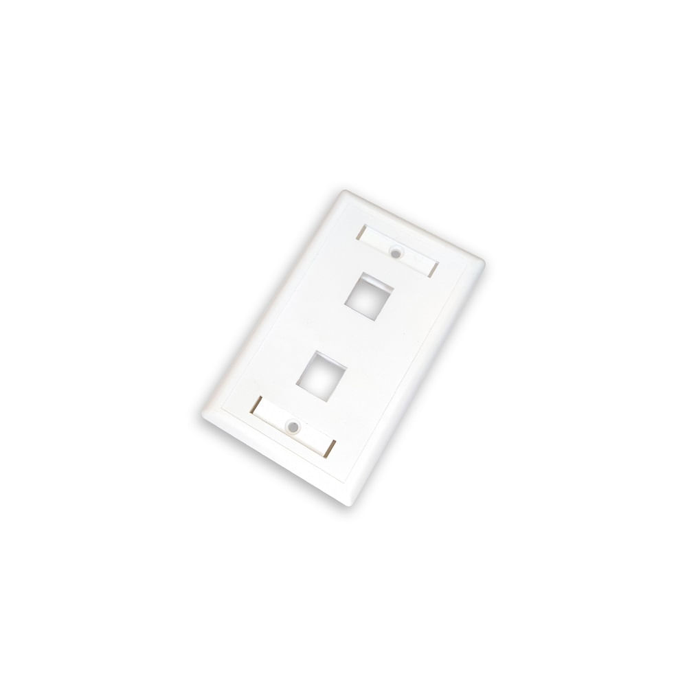 Face plate de 2 puertos CAT5/6