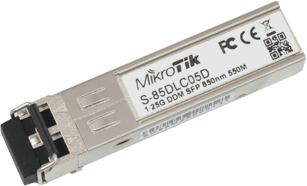 Modulo SFP de MikroTik S-85DLC05D con longitud de onda 850nm, dual LC ...