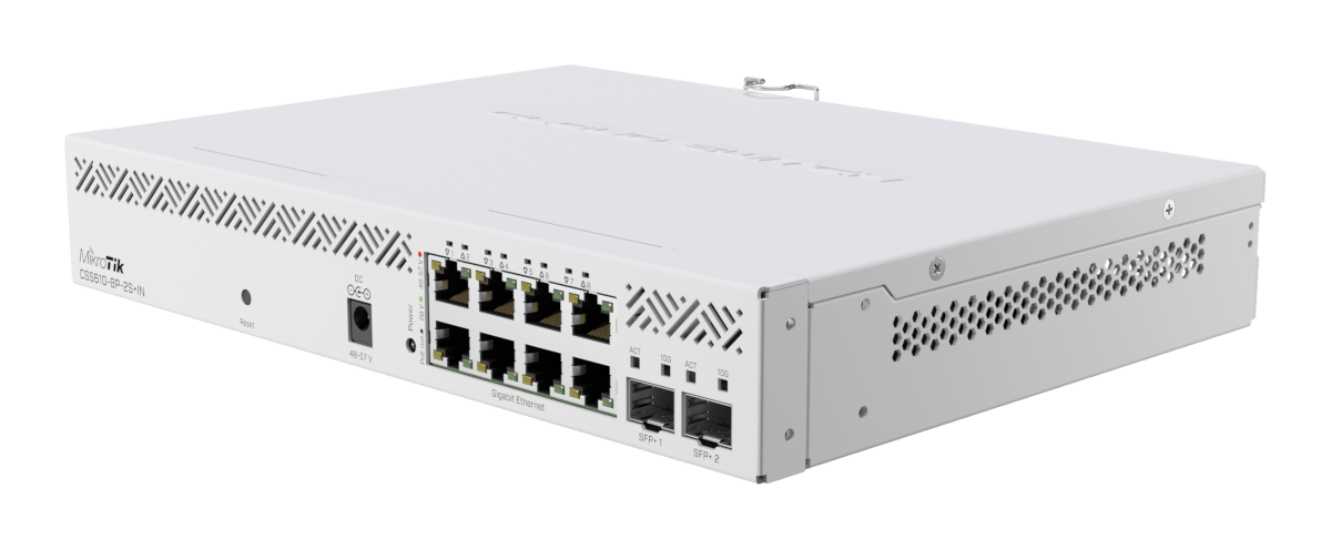 Switch Capa 2 de MikroTik CSS610-8P-2S+IN con 8 Puertos PoE Pasivo ...