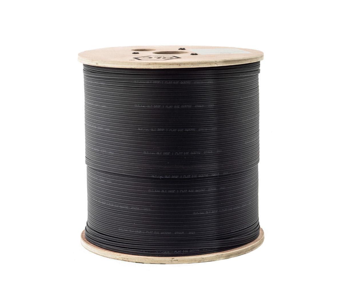 Fibra drop tipo plana de 6 hilos monomodo con mensajero dielectrico ...