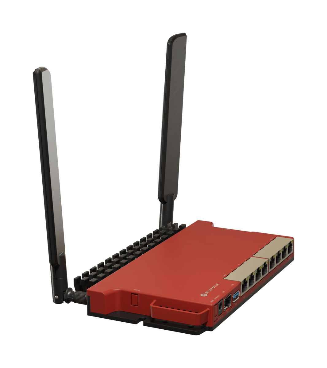 Router con 8 puertos gigabit, 1 ranura SFP Y WIFI6 en 2.4GHz MikroTik ...