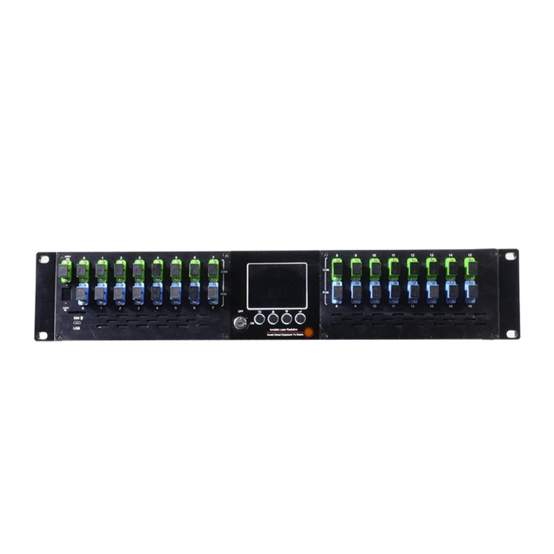 EDFA con WDM de 16 puertos 55EYA WSEE LASER, entrada RF para CATV SC ...
