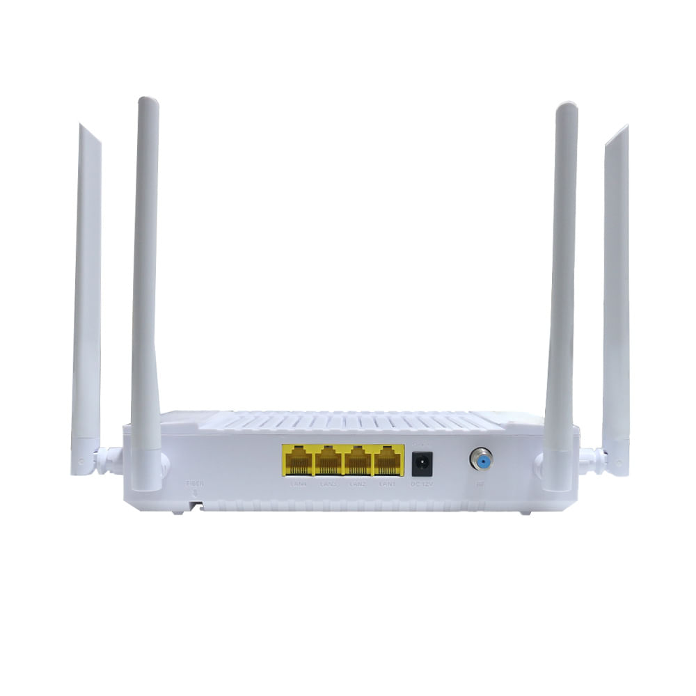 ONU/ONT C-DATA XPON WiFi6 Dual Band CATV con 4 puertos Gigabit ...